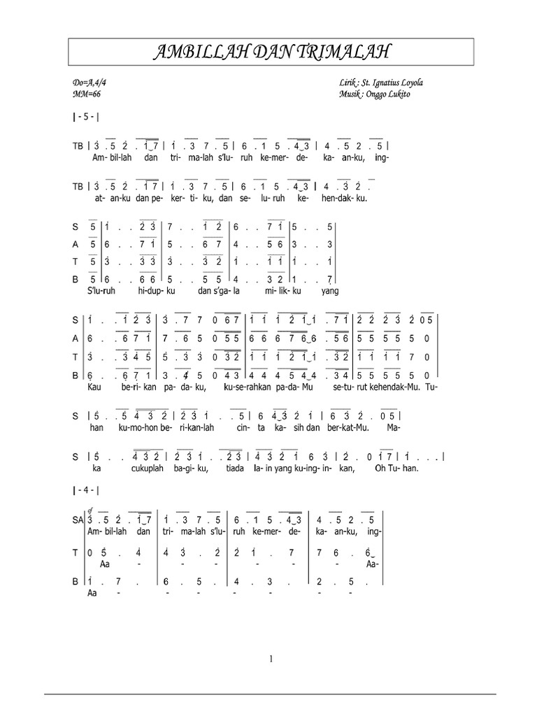 Ambilah Dan Trimalah | PDF