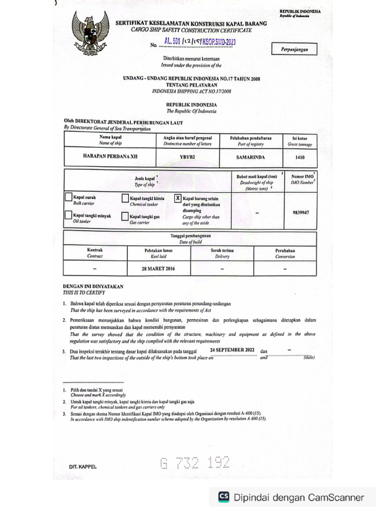 Keselamatan Konstruksi, Harapan Perdana XII, Exp. 20 Agts 24 | PDF