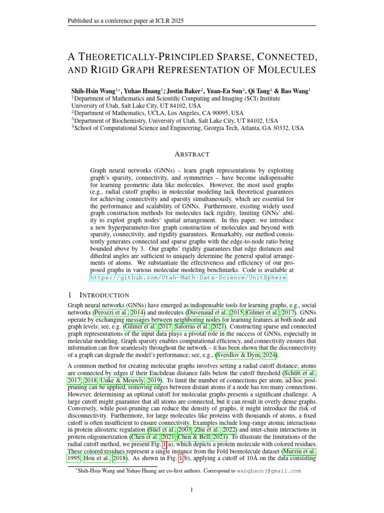 A Theoretically-Principled Sparse, Connected, and Rigid Graph ...