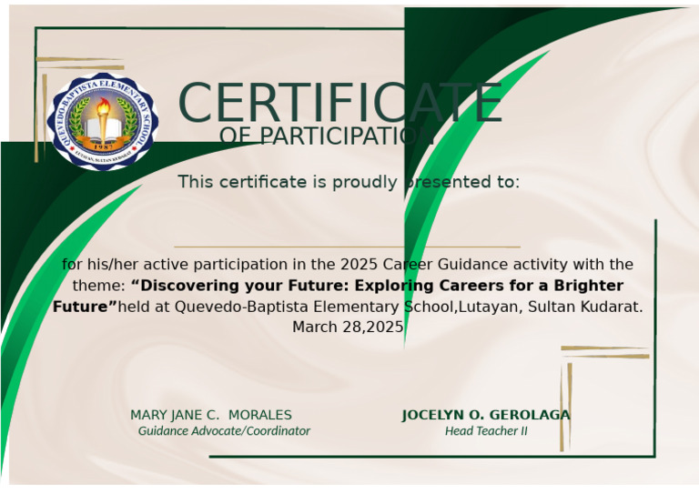 Green Appreciation Certificate | PDF