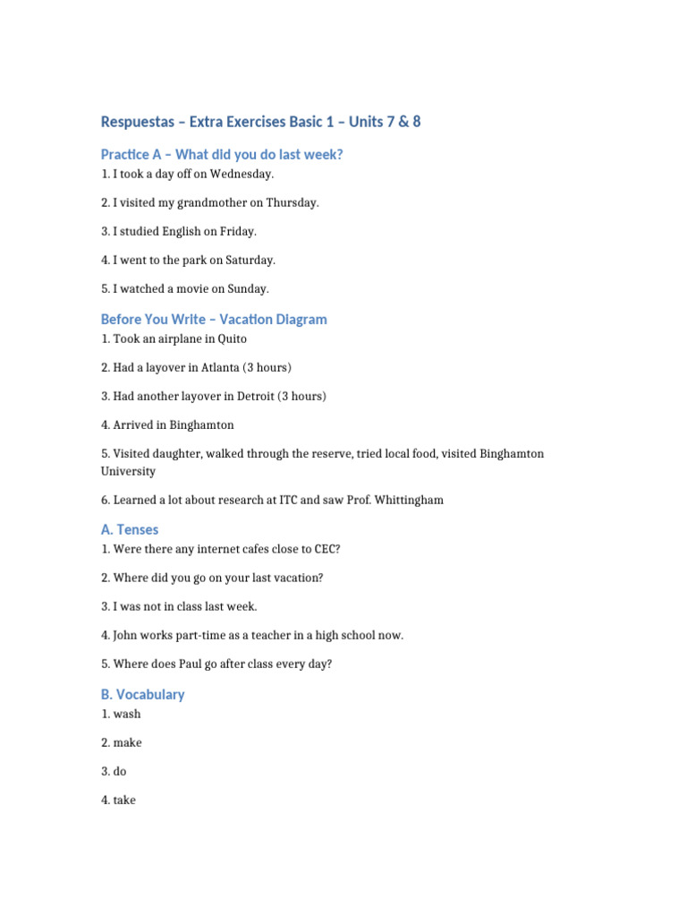 Respuestas Completas Ejercicios Basic1 2025 | PDF