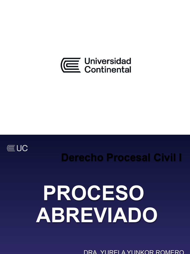 Semana 05 - Proceso Abreviado Parte 1 | PDF | Posesión (Ley) | Posesión ...