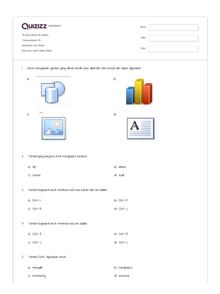 Ikon Penting dalam MS Word | PDF