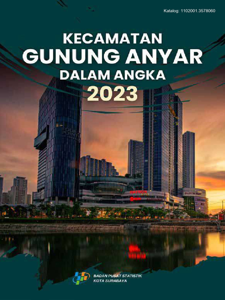 Statistik Kecamatan Gunung Anyar 2023 | PDF
