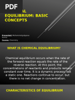 Chemical Equilibrium Notes Grade12 | PDF | Reaction Rate | Chemical ...