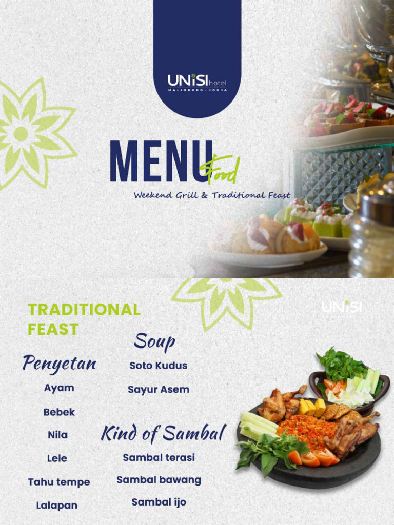 Menu Traditional All You Can Eat Buffet | PDF