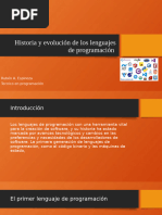 Línea Del Tiempo de La Historia de La Programacion | PDF | Lenguaje de programación ...