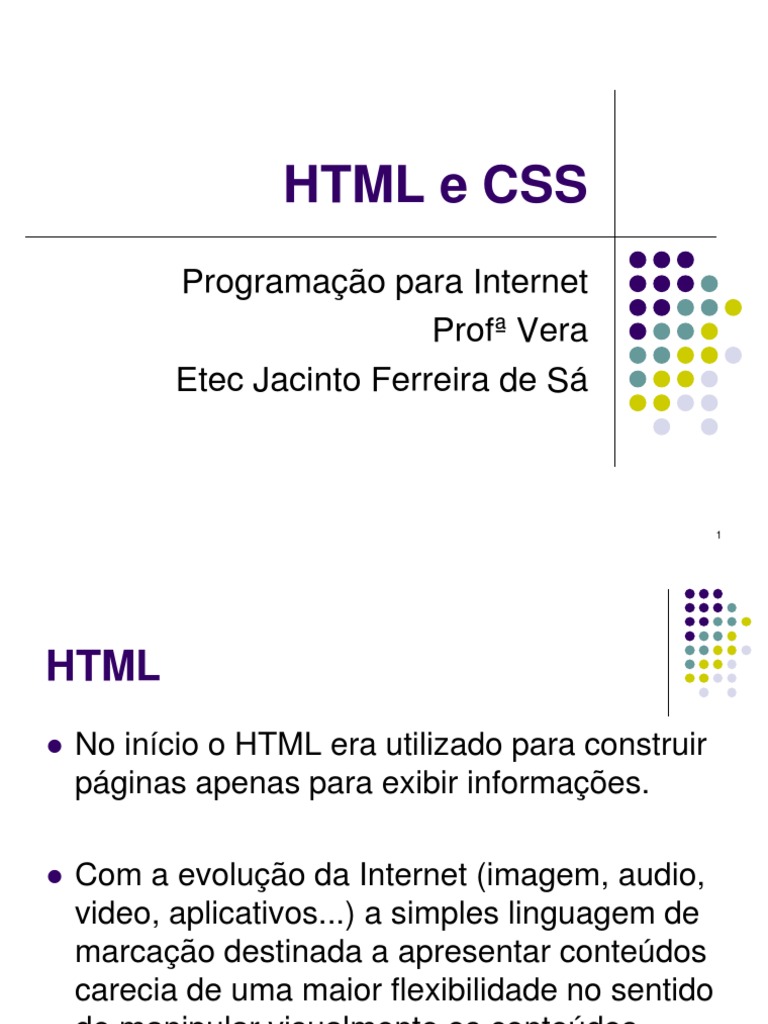 HTML e CSS | PDF | Folhas de estilo em cascata | Html