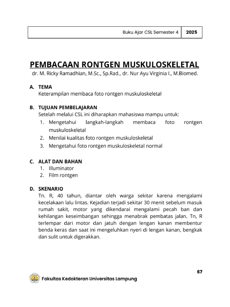 2025 Buku Ajar Mahasiswa CSL 4 Rontgen | PDF