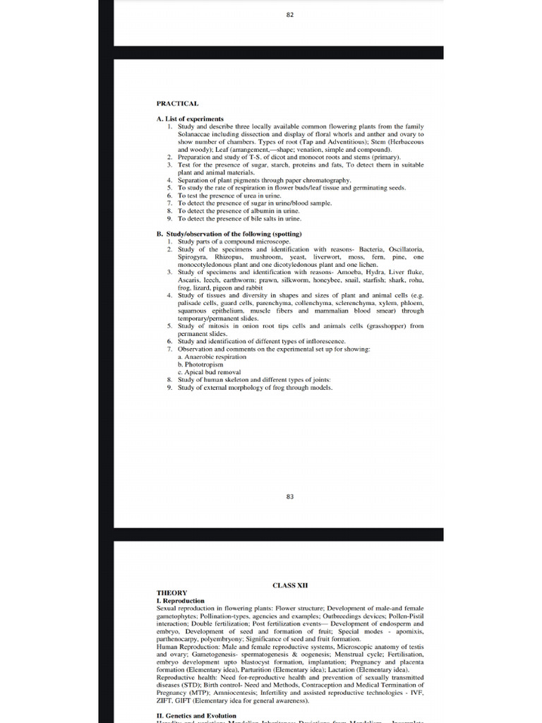 Class 11 Biology | PDF