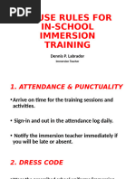 Training Session House Rules | PDF