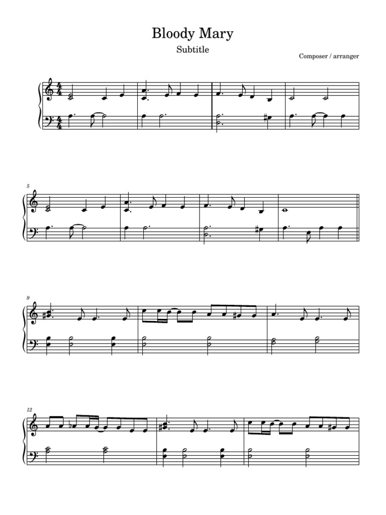 Bloody Mary - Full | PDF