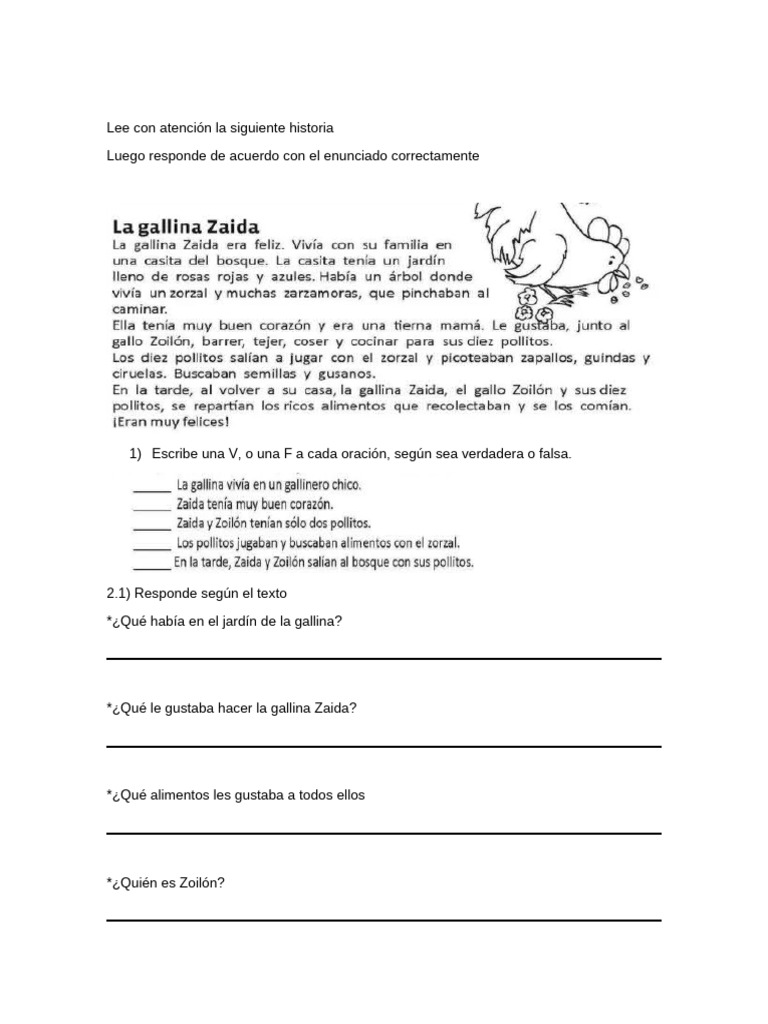 Examen de Plan Lector | PDF