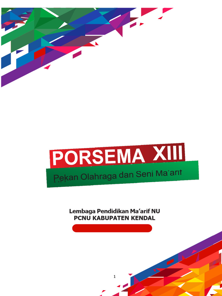 Petunjuk Teknis PORSEMA XIII 2025 | PDF