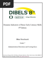 dibels_8_Maze_G4_PM key Booklet | PDF