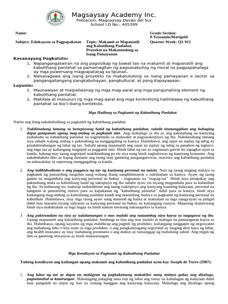Esp 9 Module W1 | PDF