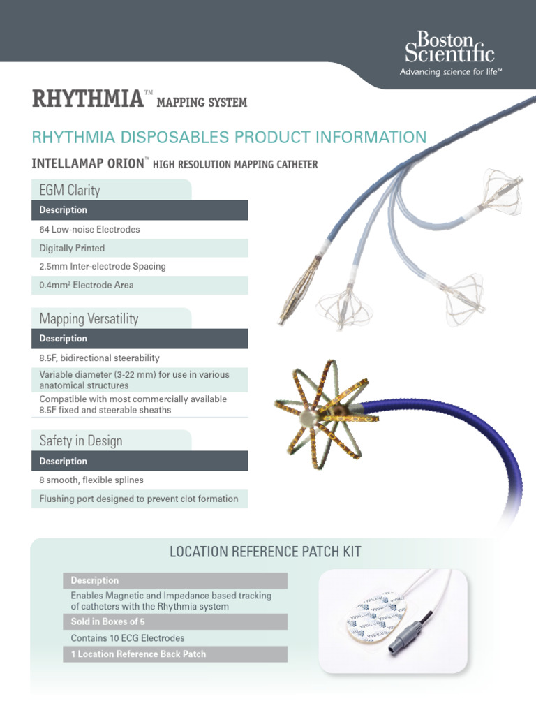 Rhythmia Disposable Product Information (EP-338909-AA) | PDF | Catheter ...