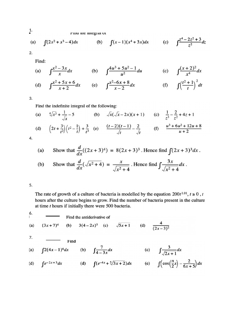 WK Integral Calculus DP2 HL | PDF