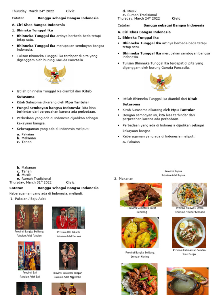 CTT Bangga Sebagai Bangsa Indonesia | PDF