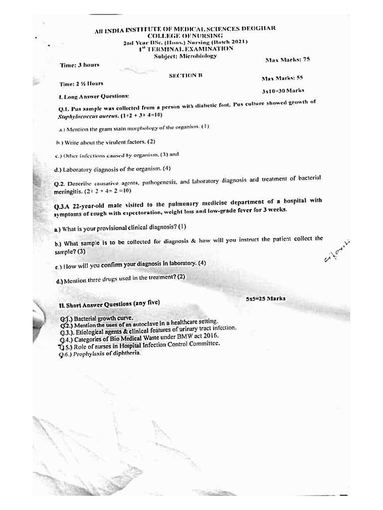 2021 Internals Paper | PDF