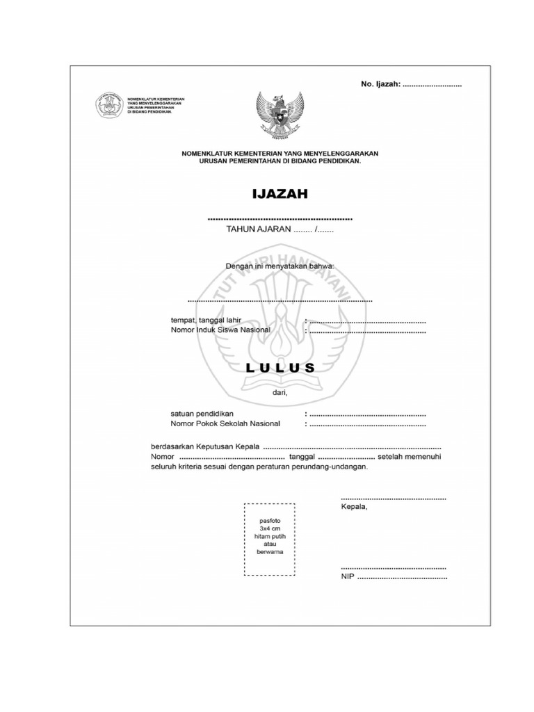 Contoh Ijazah | PDF