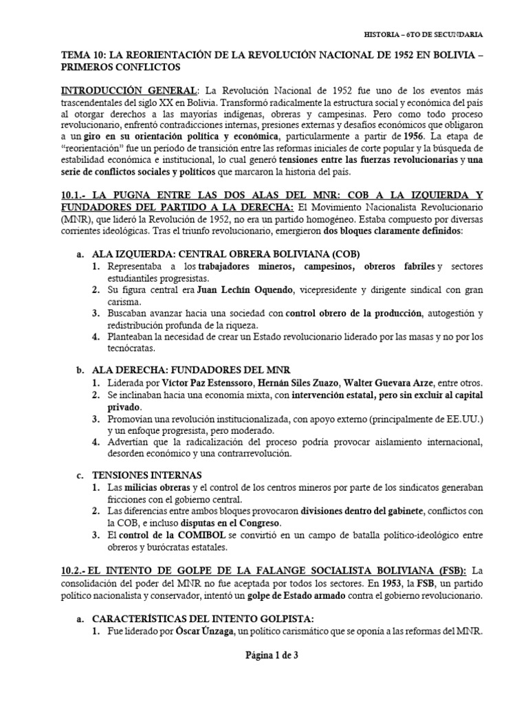 Reorientación de la Revolución Nacional | PDF | Economias | Ciencias ...
