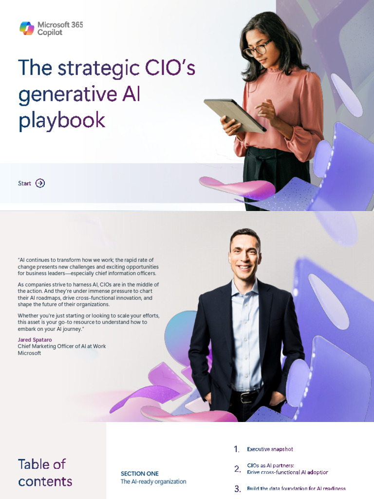 11) Microsoft - CIO's GenAI Playbook | PDF | Artificial Intelligence ...