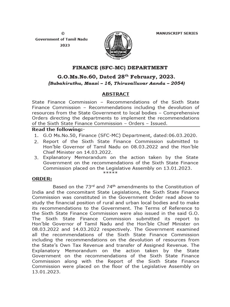 6th SFC Final Go 60 SFC | PDF | Banks | Taxes