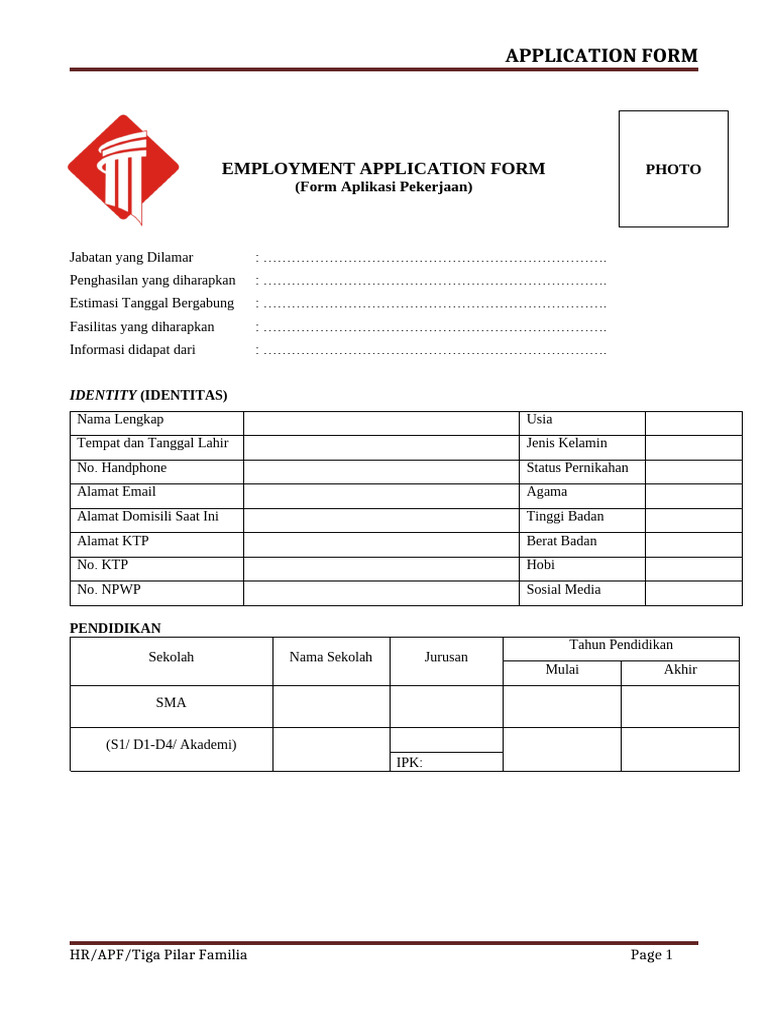Applicant Form TPF (OPS) | PDF
