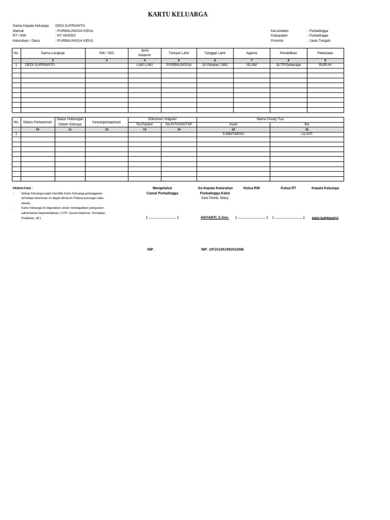 Blangko KK | PDF