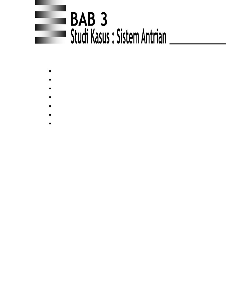Studi Kasus Antrian | PDF