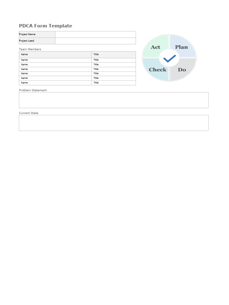 IC PDCA Form Template 12190 | PDF | Energy Conservation