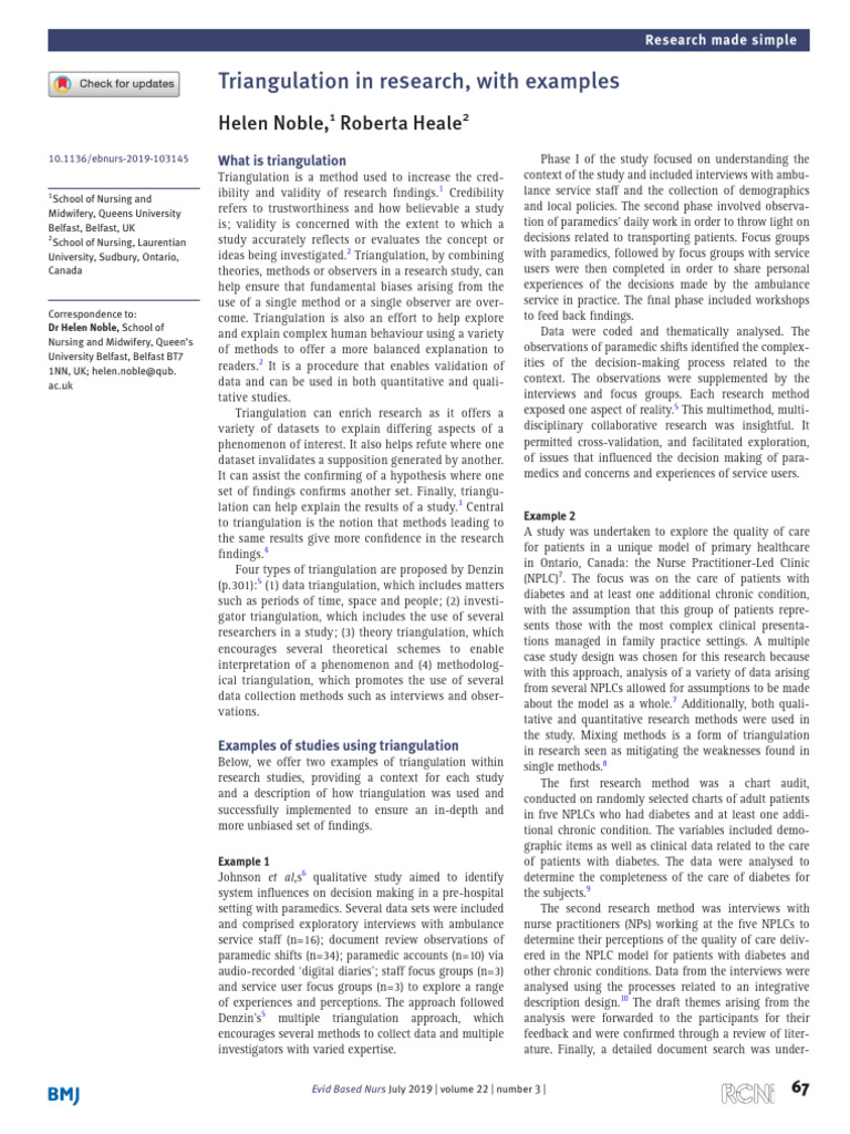 三角檢驗文獻Triangulation in research, with examples-dual-translated | PDF ...
