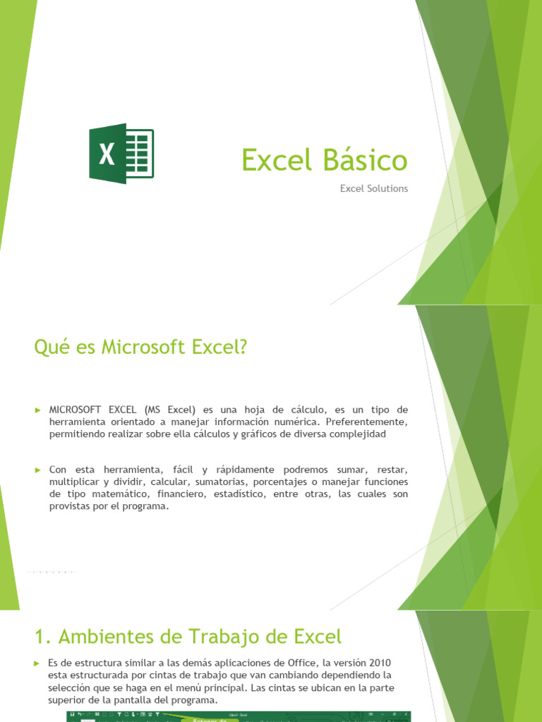 Excel Básico | PDF | Microsoft Excel | Hoja de cálculo