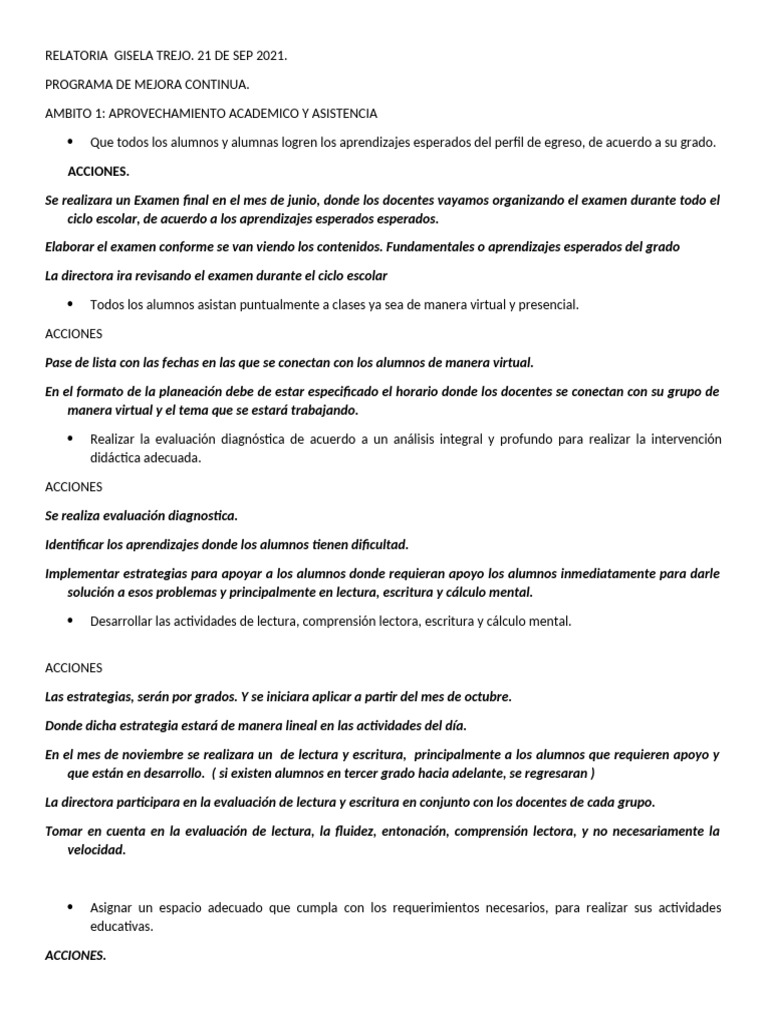 Ambito 1 y 2 Sobre PMC Relatoria | PDF | Mesoamérica | México