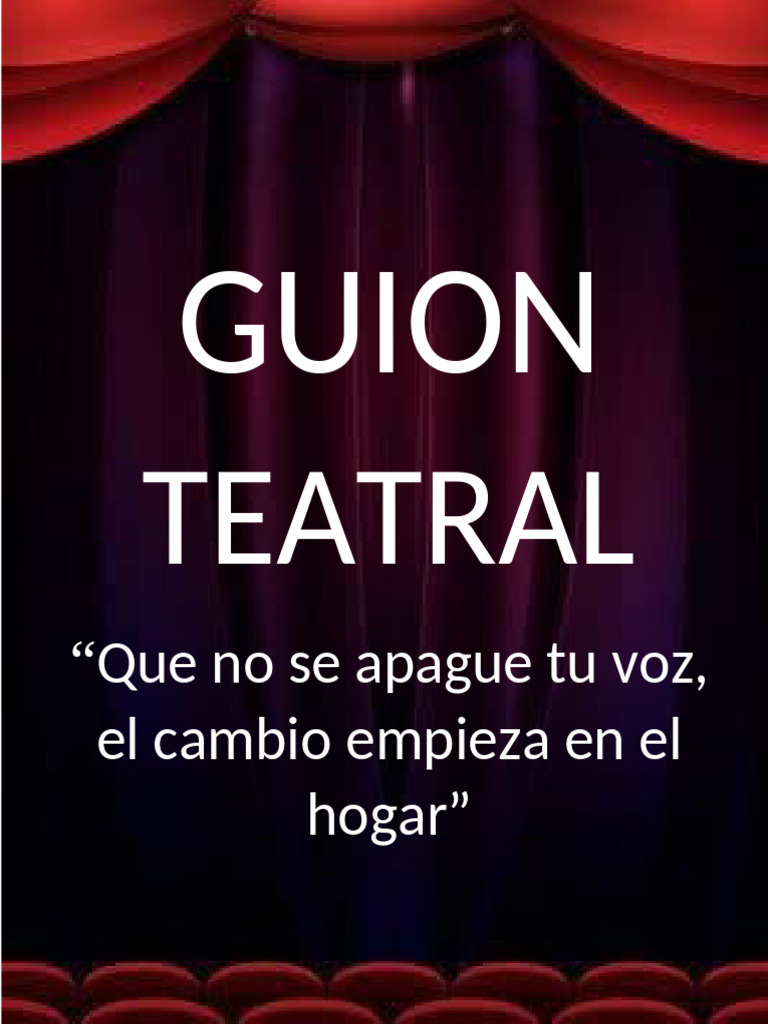 Guion Teatral Feminicidio - EST84 | PDF | Violencia | Verdad