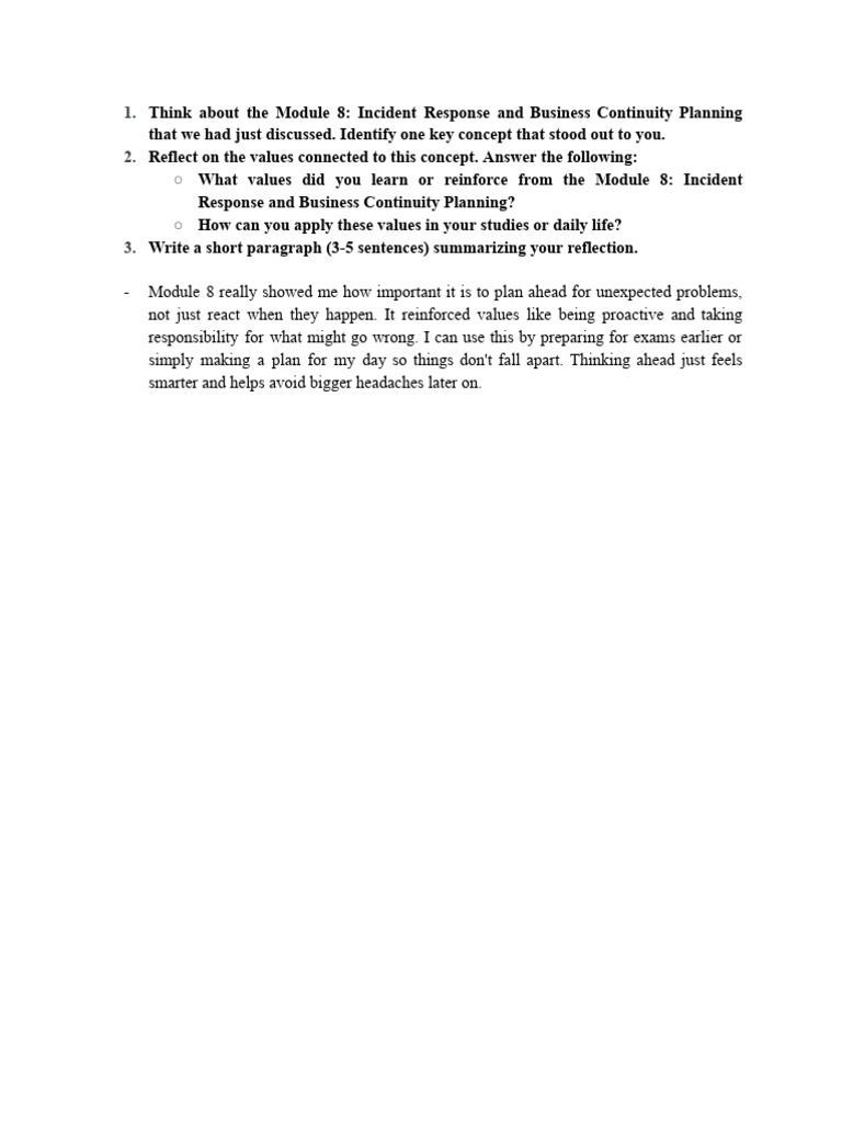 M8 - Learned Values | PDF