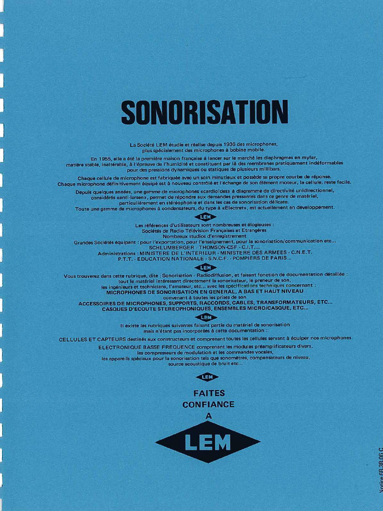 LEM Catalogue | PDF