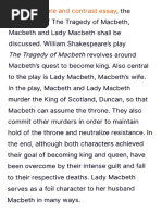 Macbeth and Lady Macbeth: A Contrast | PDF | Macbeth | Shakespearean ...