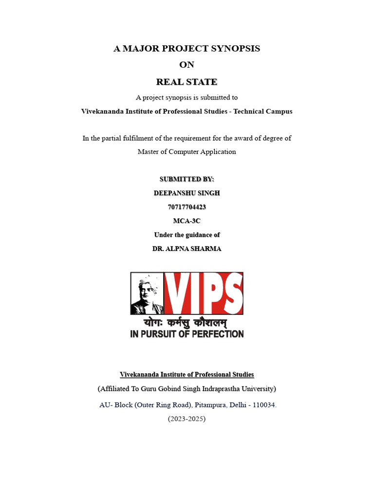 A Major Project Synopsis-Deep | PDF | Databases | Artificial Intelligence