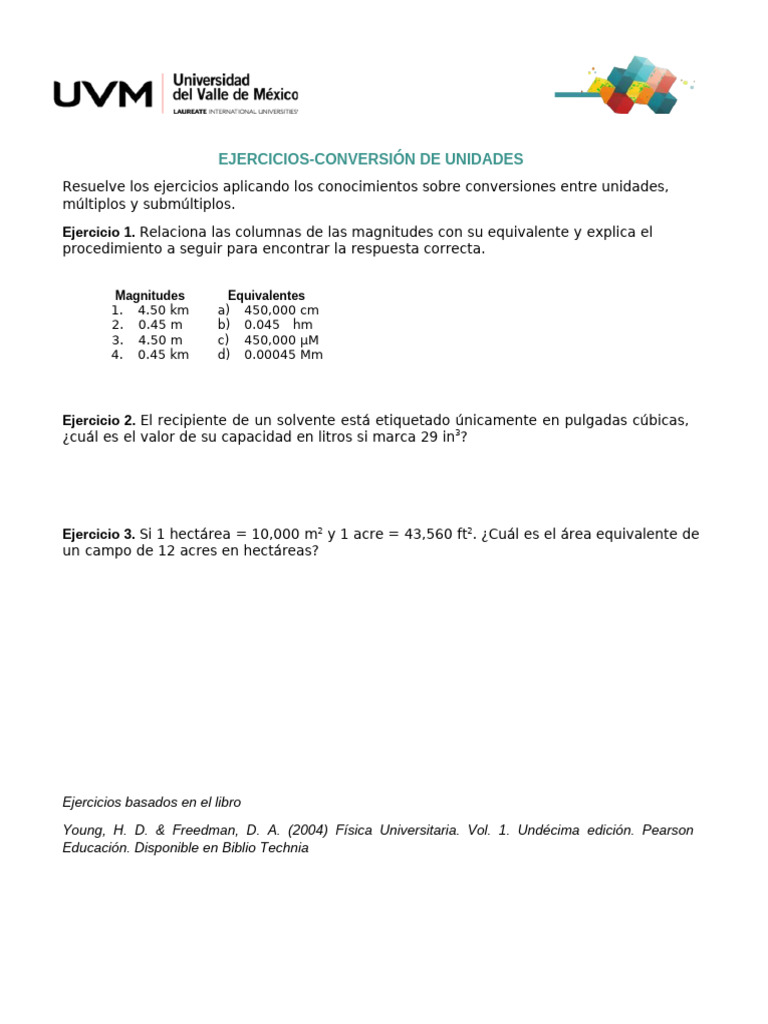 U1 Ejercicios Introduccion Metrologia | PDF