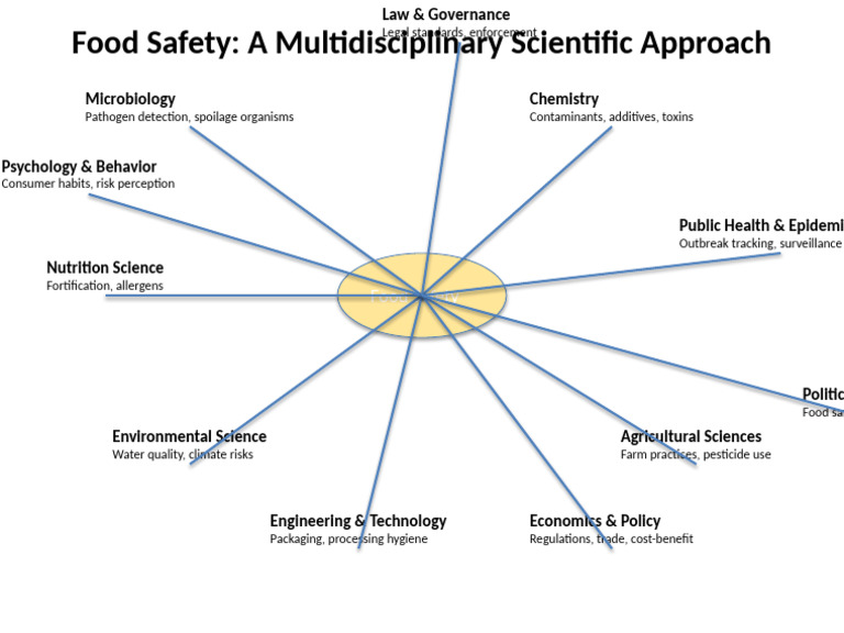 Food Safety Multidisciplinary Slide With Lines | PDF