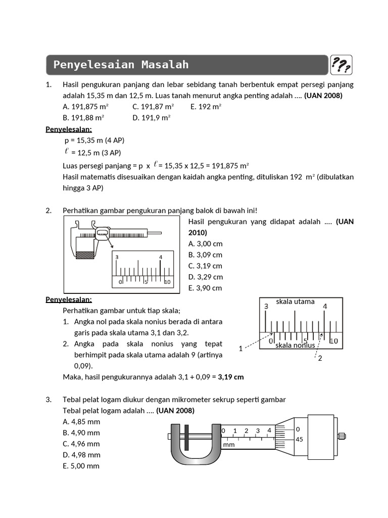 Bab 2 - Pengukuran Dan Besaran | PDF