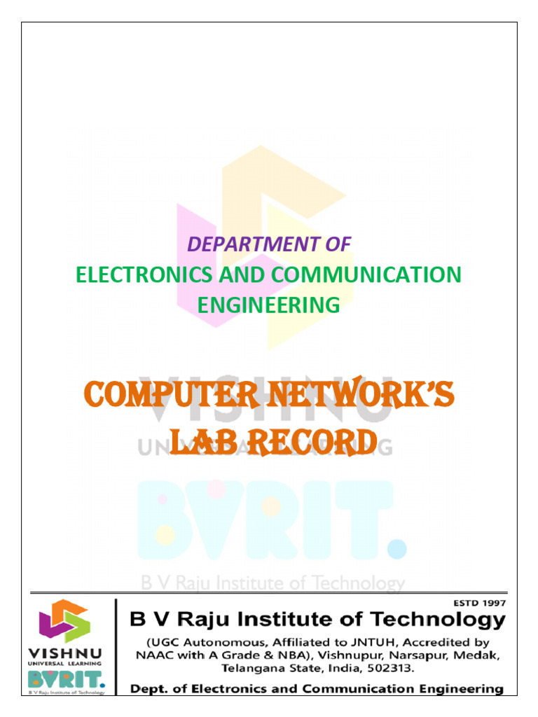GNS3 Lab Record for Network Experiments | PDF | Computer Network ...