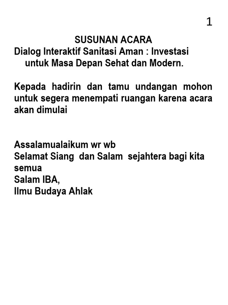 Teks MC Dialog Interatif | PDF
