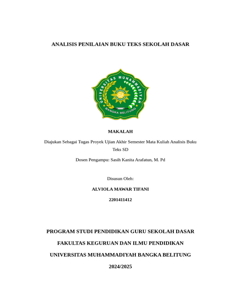 Alviola Mawar Tifani Analisis Teks | PDF