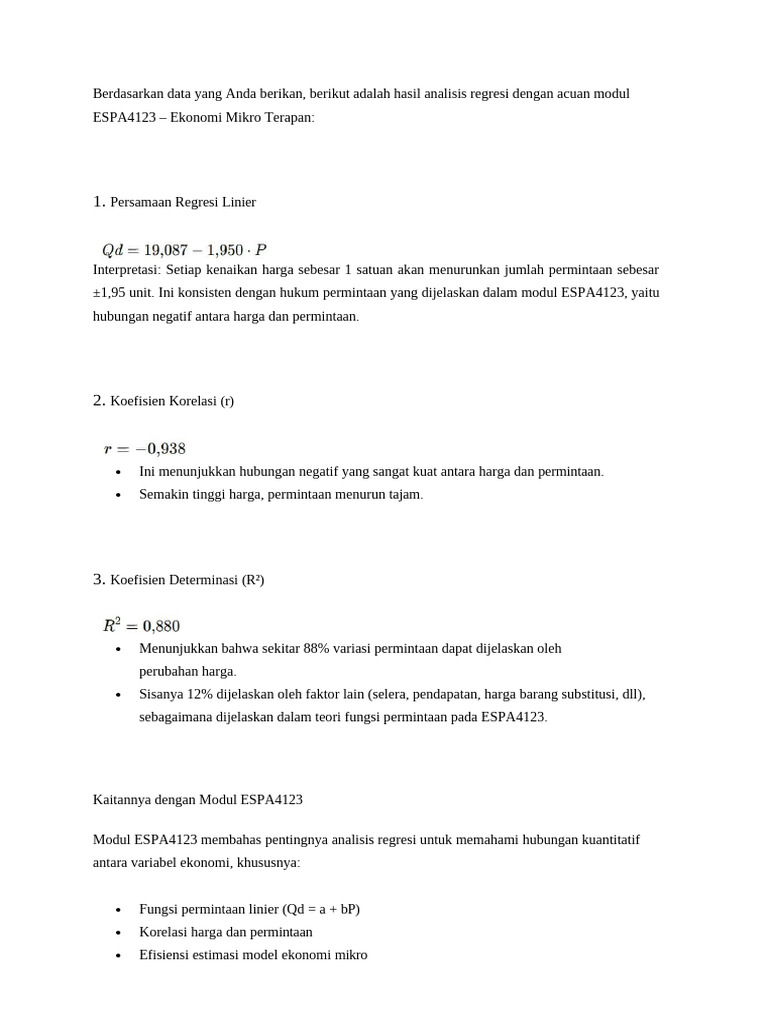 Dedy Riswan Hidayat Statiska Ekonomi | PDF