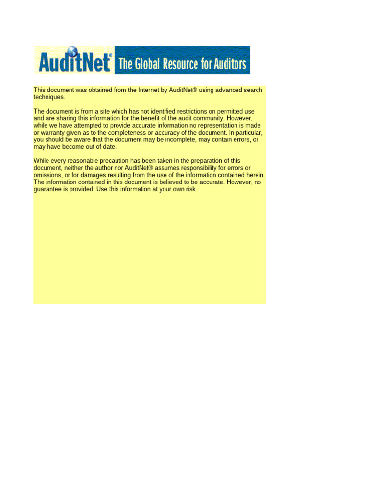 Internal Controls Assessment Template | PDF | Internal Control ...