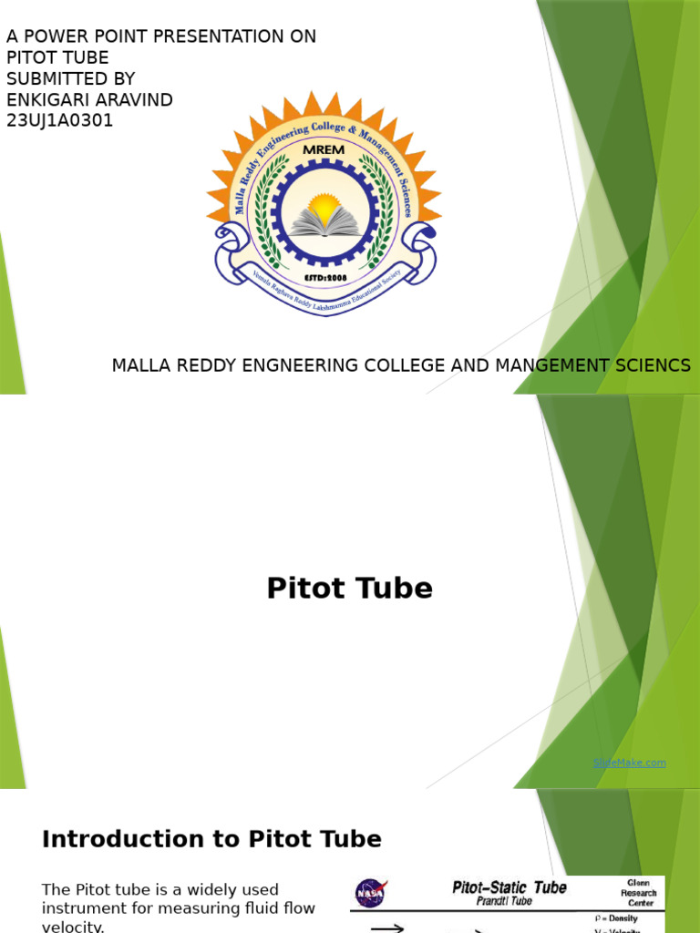 Pitot Tube | PDF