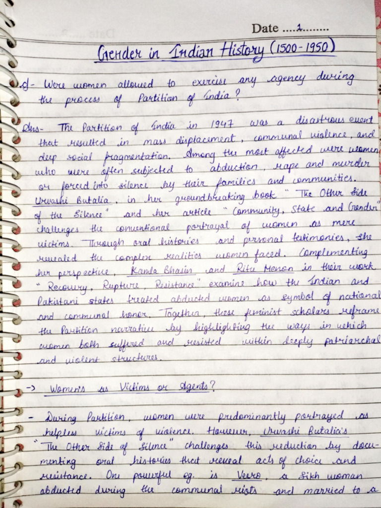Women During Partition | PDF